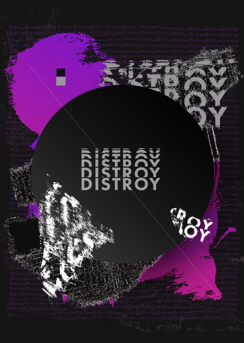 'Distroy' Poster by Jesse Lennon | Displate