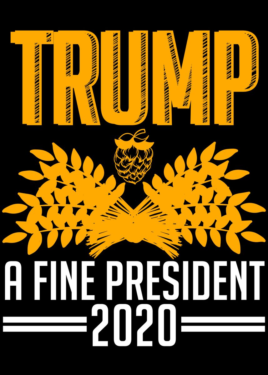 'Donald Trump Fine' Poster, picture, metal print, paint by Roland ...