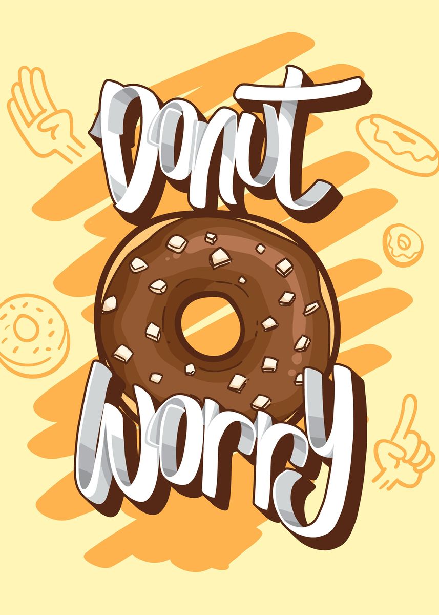 'Donut' Poster by Neon Poster | Displate