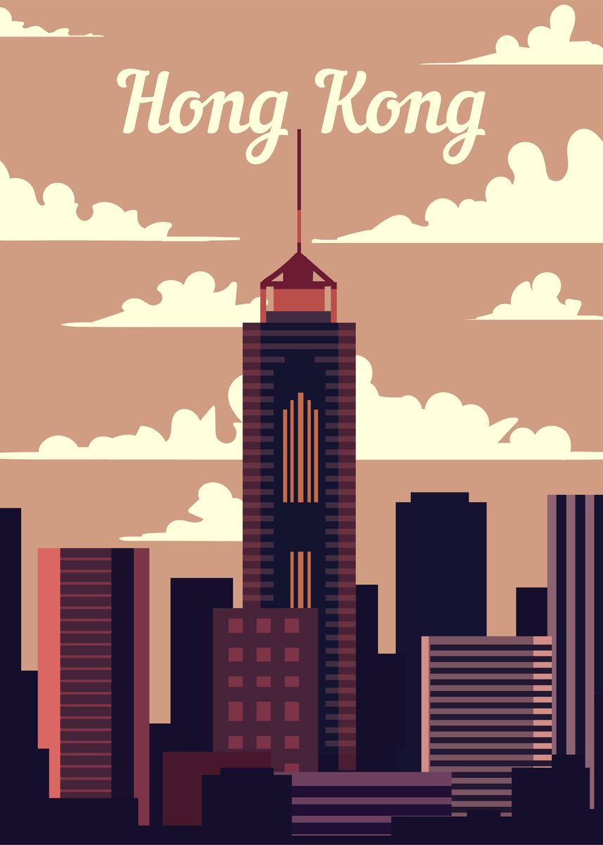 'Hong kong ' Poster by Designersen | Displate