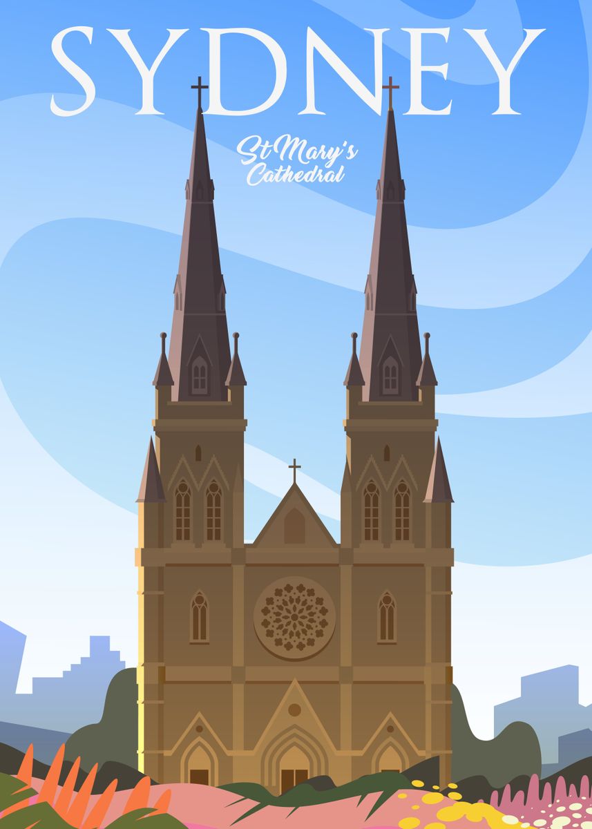 'Sydney Travel Poster' Poster, picture, metal print, paint by Five ...