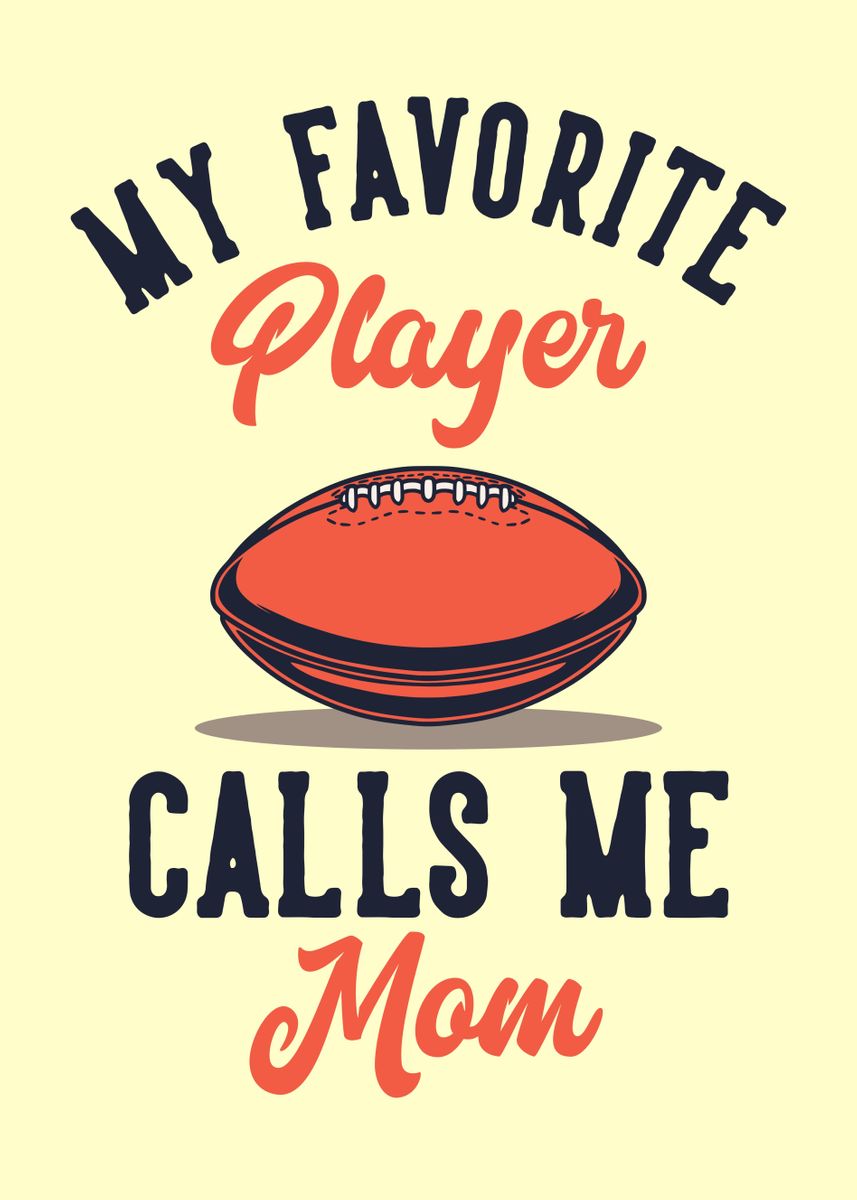 'Football Mom' Poster by StonerPlates | Displate