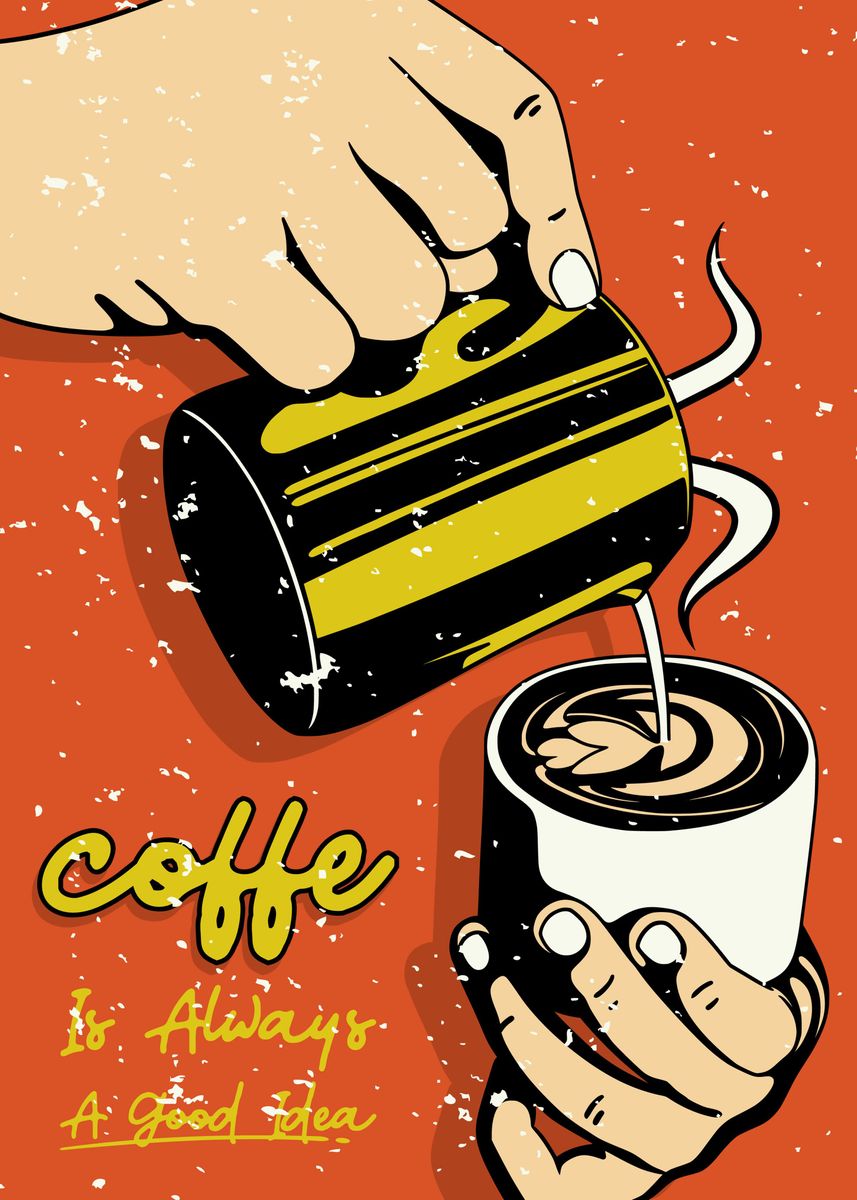 'Coffee' Poster by Love Repeat | Displate
