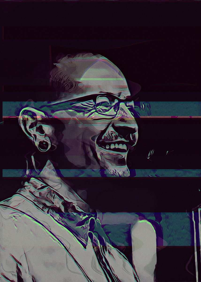 'chester bennington face' Poster by Ainiez | Displate
