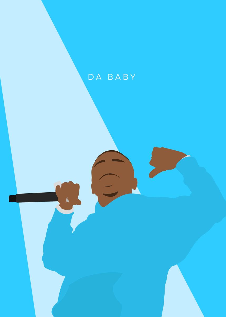 'DaBaby' Poster, picture, metal print, paint by Rapture Art | Displate