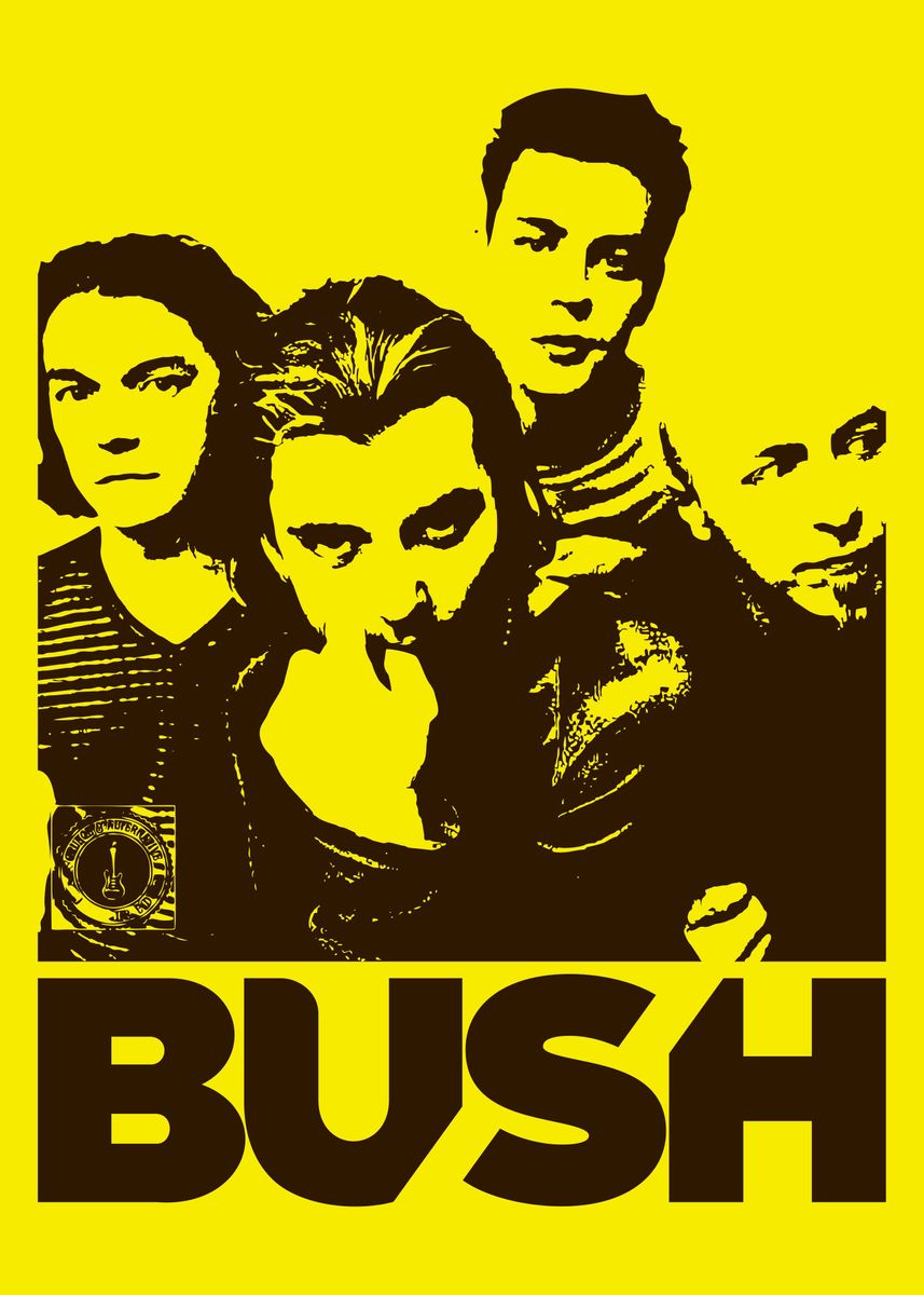 'BUSH' Poster, picture, metal print, paint by supergaff | Displate