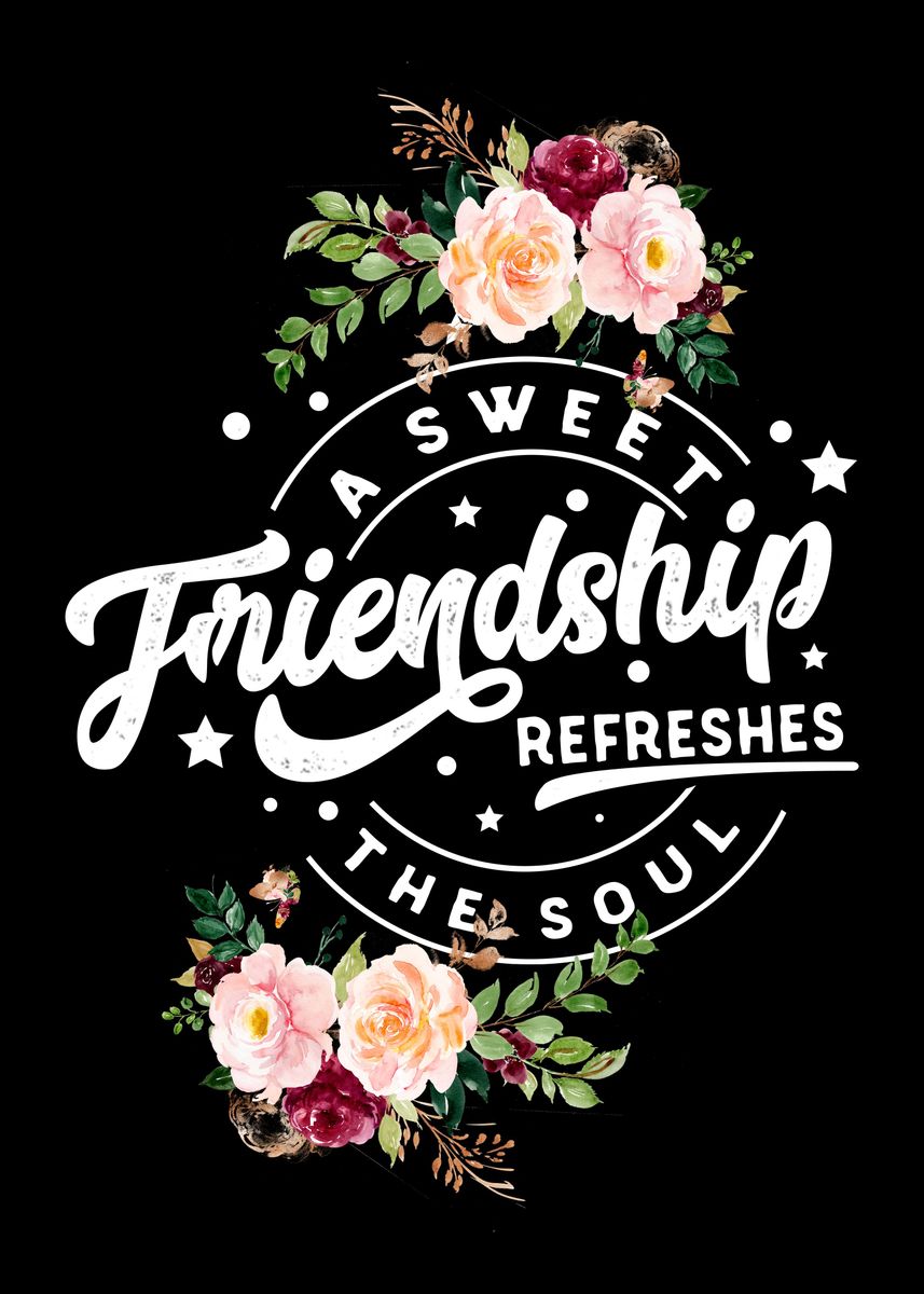 'A sweet friendship' Poster by Juliana RW | Displate