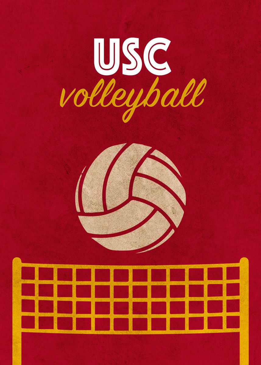'USC College Volleyball' Poster, picture, metal print, paint by Design ...
