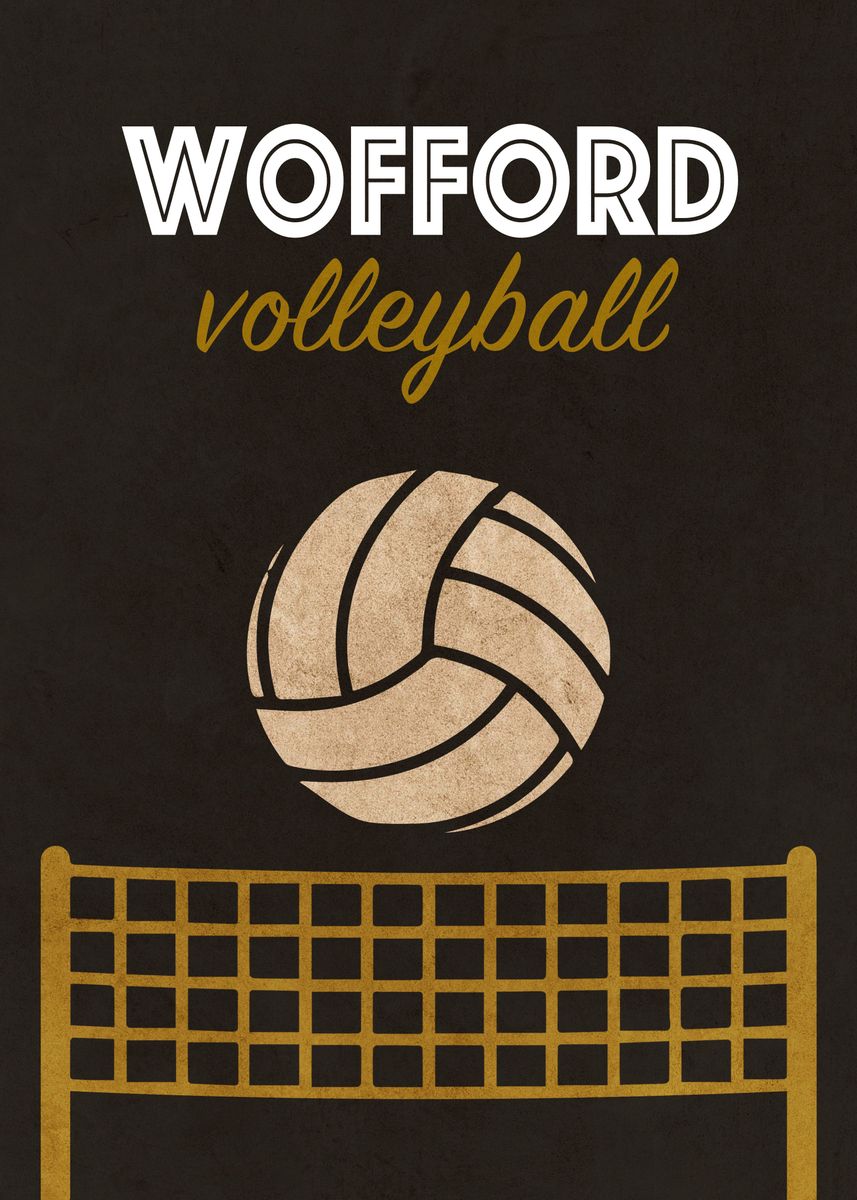 'Wofford College Volleyball' Poster, picture, metal print, paint by ...