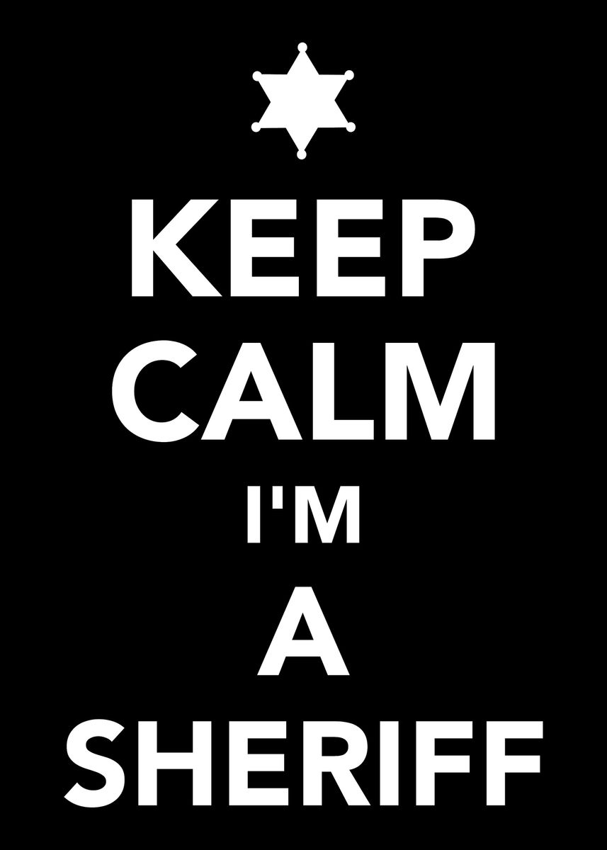 'Sheriff' Poster by Designzz | Displate