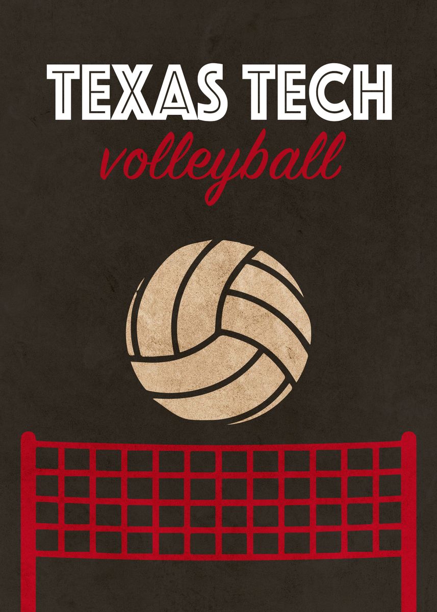 'Texas Tech Volleyball Team' Poster, picture, metal print, paint by ...
