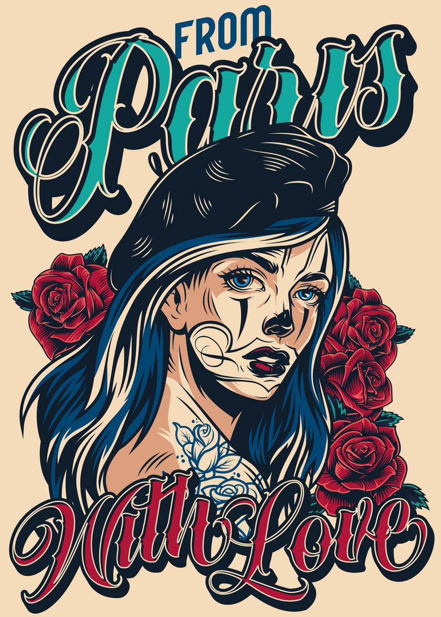 'Tattoo' Poster by Anti Social | Displate