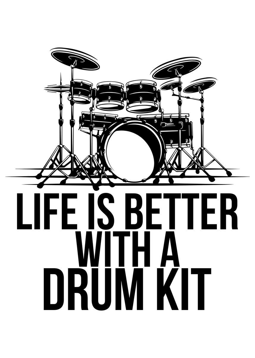 'Drummer' Poster, picture, metal print, paint by PosterWorld | Displate