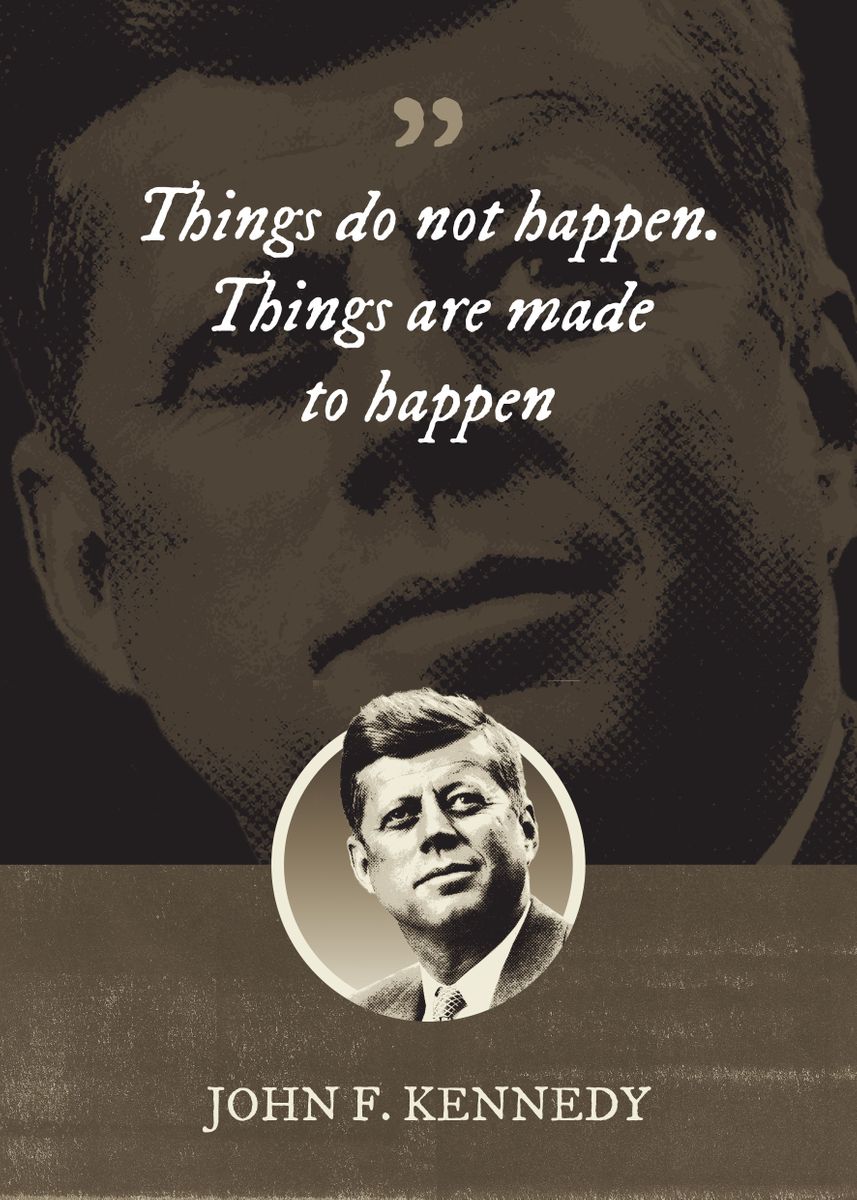 'Things do not happen' Poster, picture, metal print, paint by Syahrasi ...