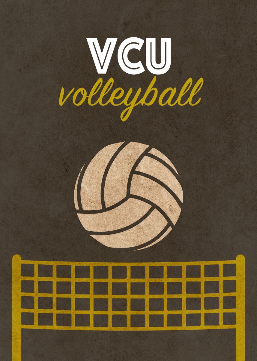 'VCU College Volleyball' Poster, picture, metal print, paint by Design ...