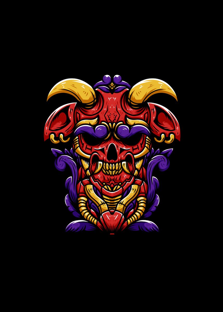 'Mecha Devil' Poster by Aji Waluyo | Displate