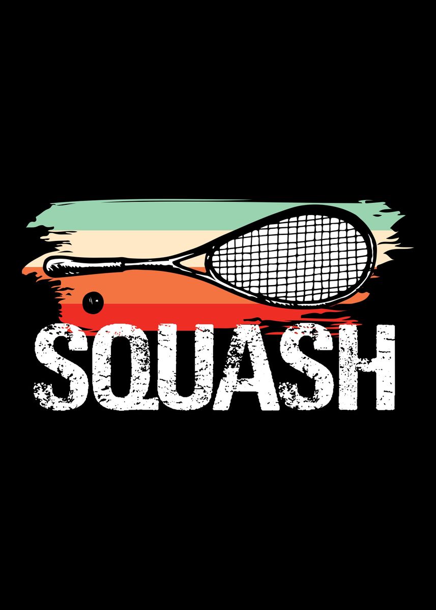 'squash sports sport racket' Poster, picture, metal print, paint by ...