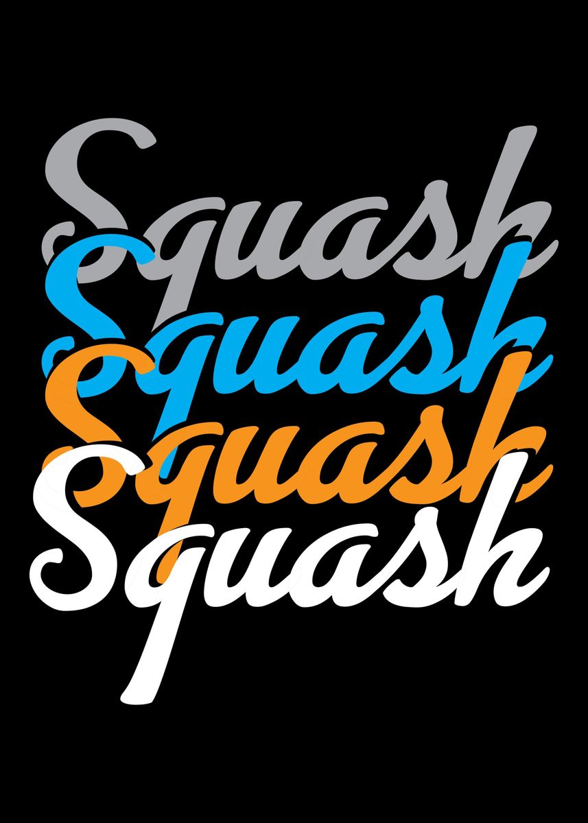 'squash sports sport racket' Poster, picture, metal print, paint by ...