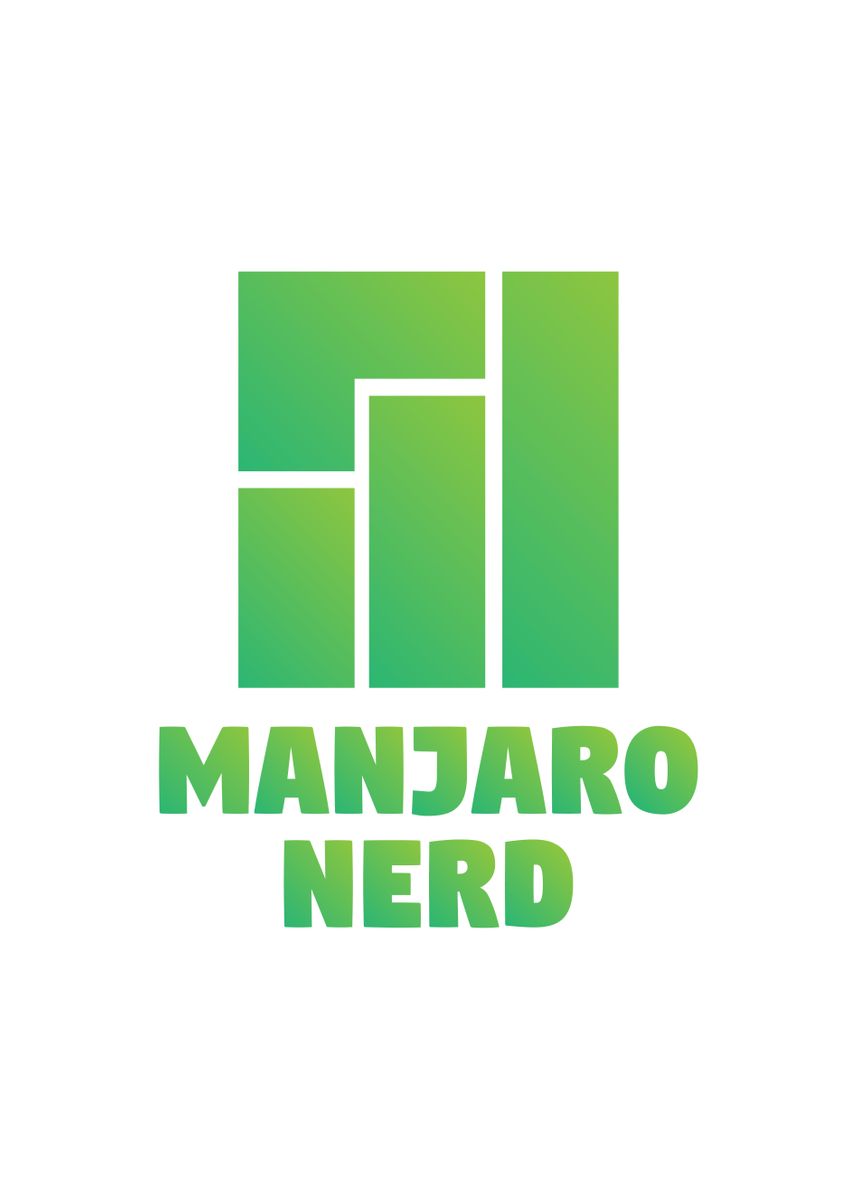 'Manjaro Nerd' Poster, picture, metal print, paint by Francois ...