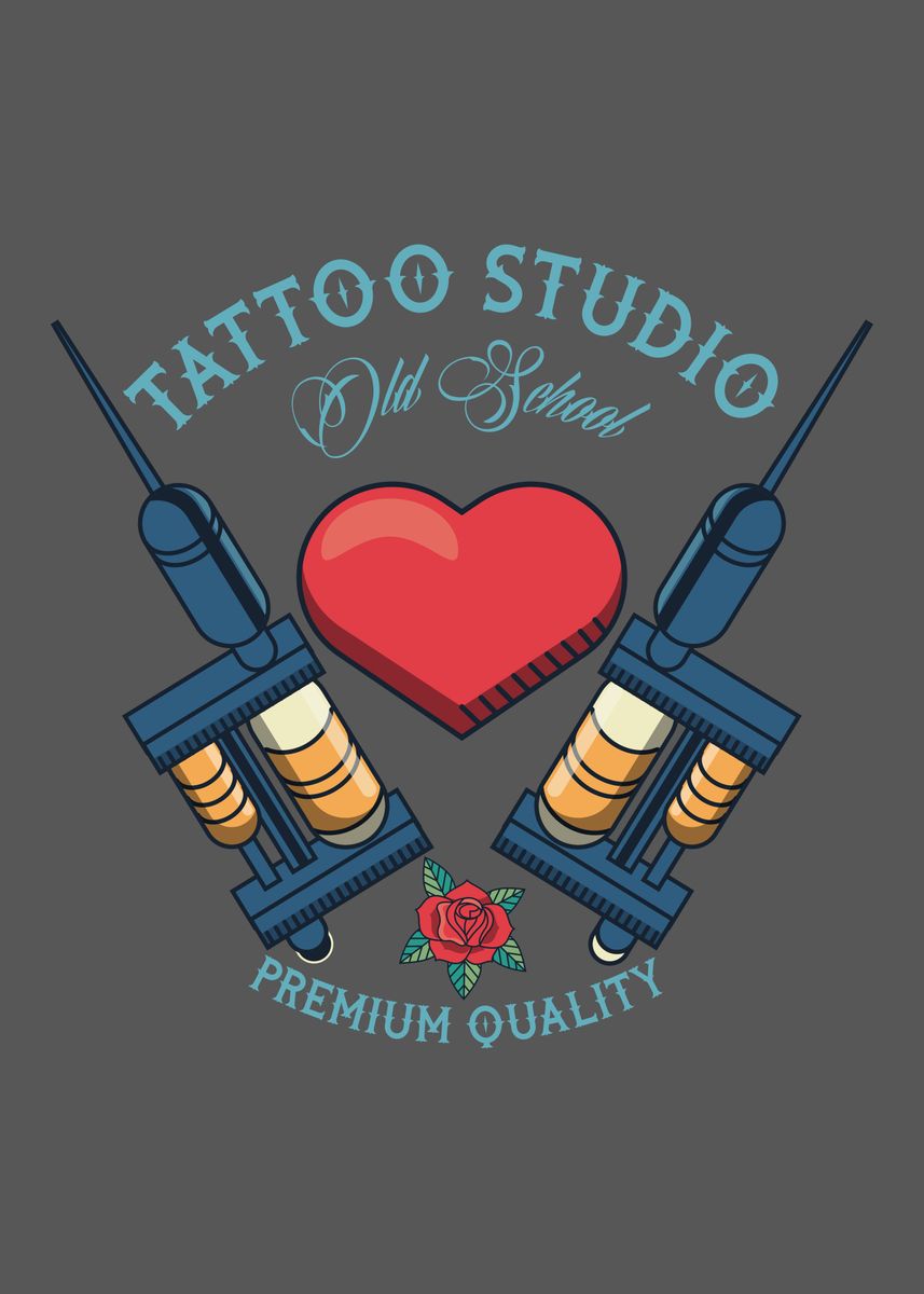 'Tattoo' Poster, picture, metal print, paint by Anti Social | Displate