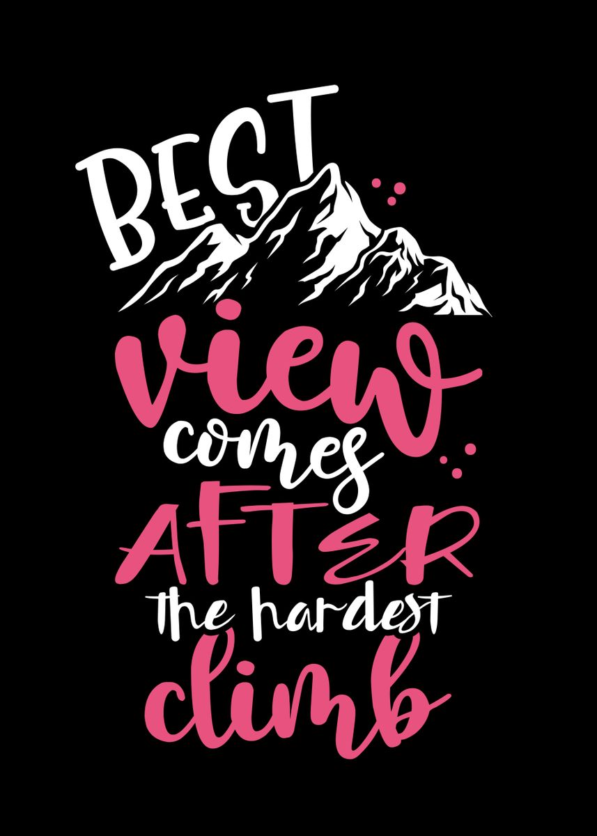 'The best view' Poster, picture, metal print, paint by BeMi | Displate