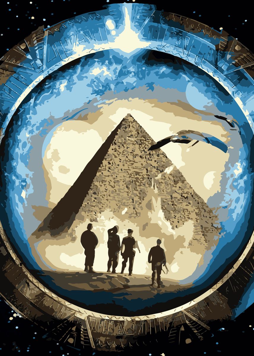 'stargate' Poster, picture, metal print, paint by smart color | Displate