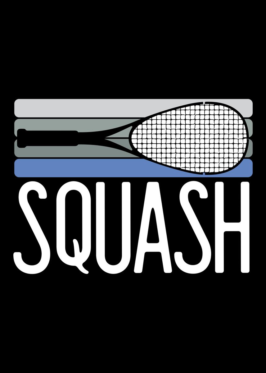 'squash sports sport racket' Poster, picture, metal print, paint by ...