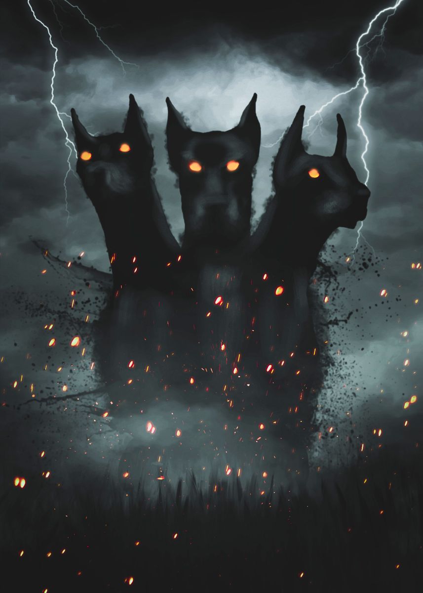 'Cerberus' Poster, picture, metal print, paint by AndrejZT | Displate