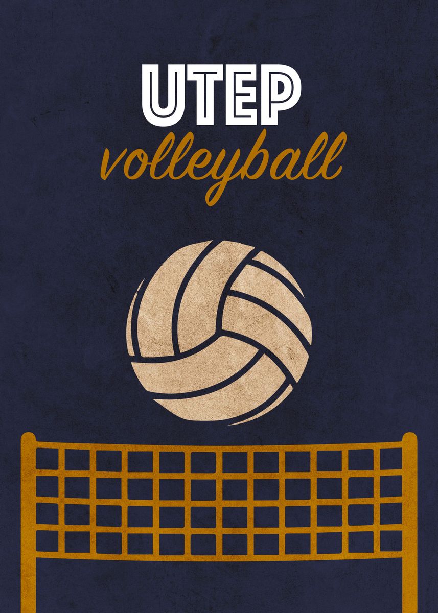 'UTEP College Volleyball' Poster by Design Turnpike | Displate