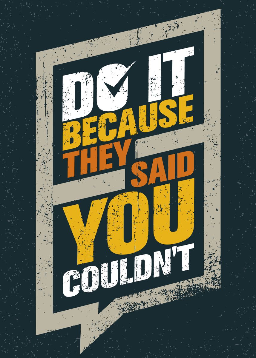 'Do it ' Poster by Queensy Collin | Displate