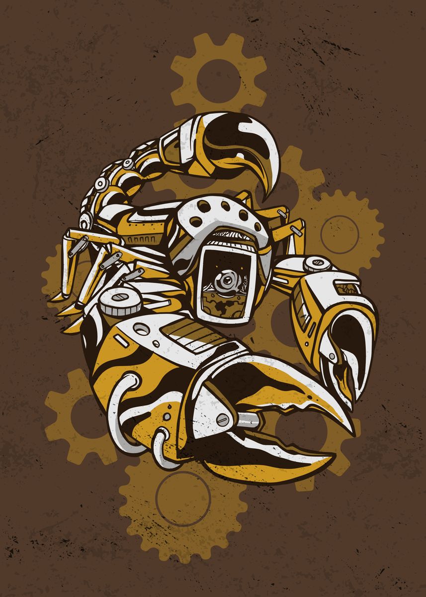'Steampunk Scorpion' Poster by Weilichesmag | Displate