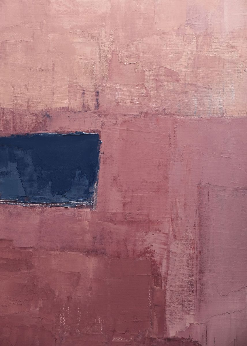 'Pink blue abstract' Poster by Ela Szczepaniak | Displate