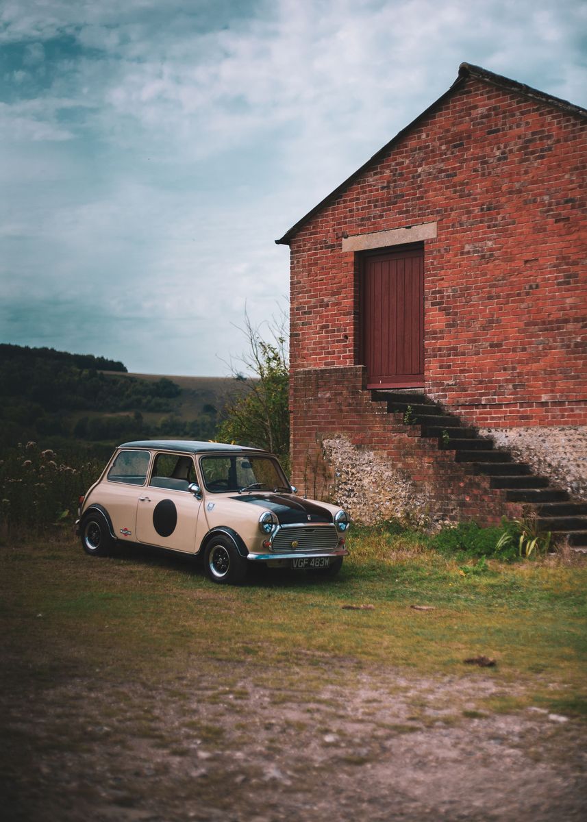 'Classic Mini Barn' Poster, picture, metal print, paint by Dominic ...