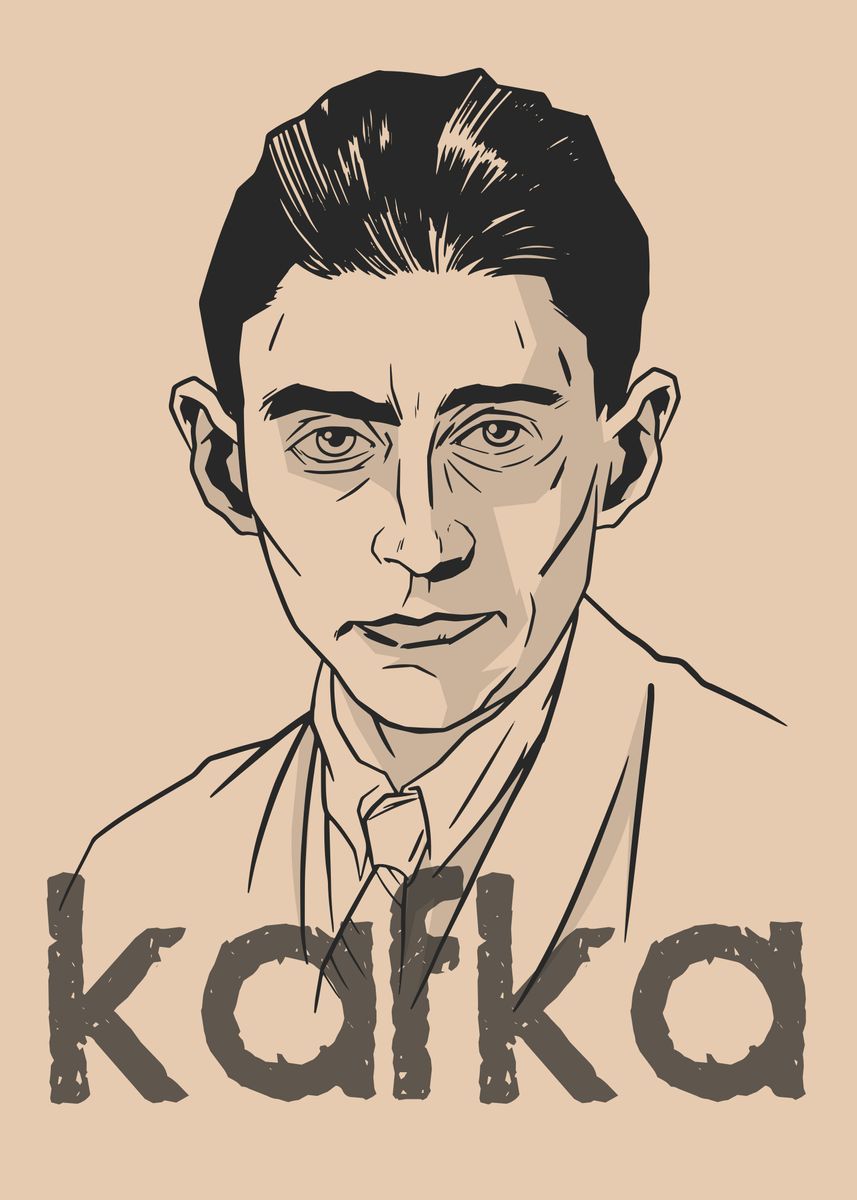 'Franz Kafka' Poster, picture, metal print, paint by Artica | Displate