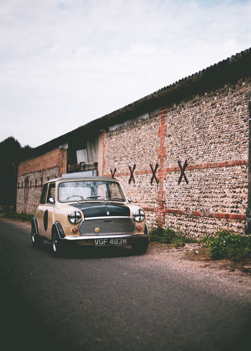 'Classic Mini' Poster, picture, metal print, paint by Dominic Neill ...