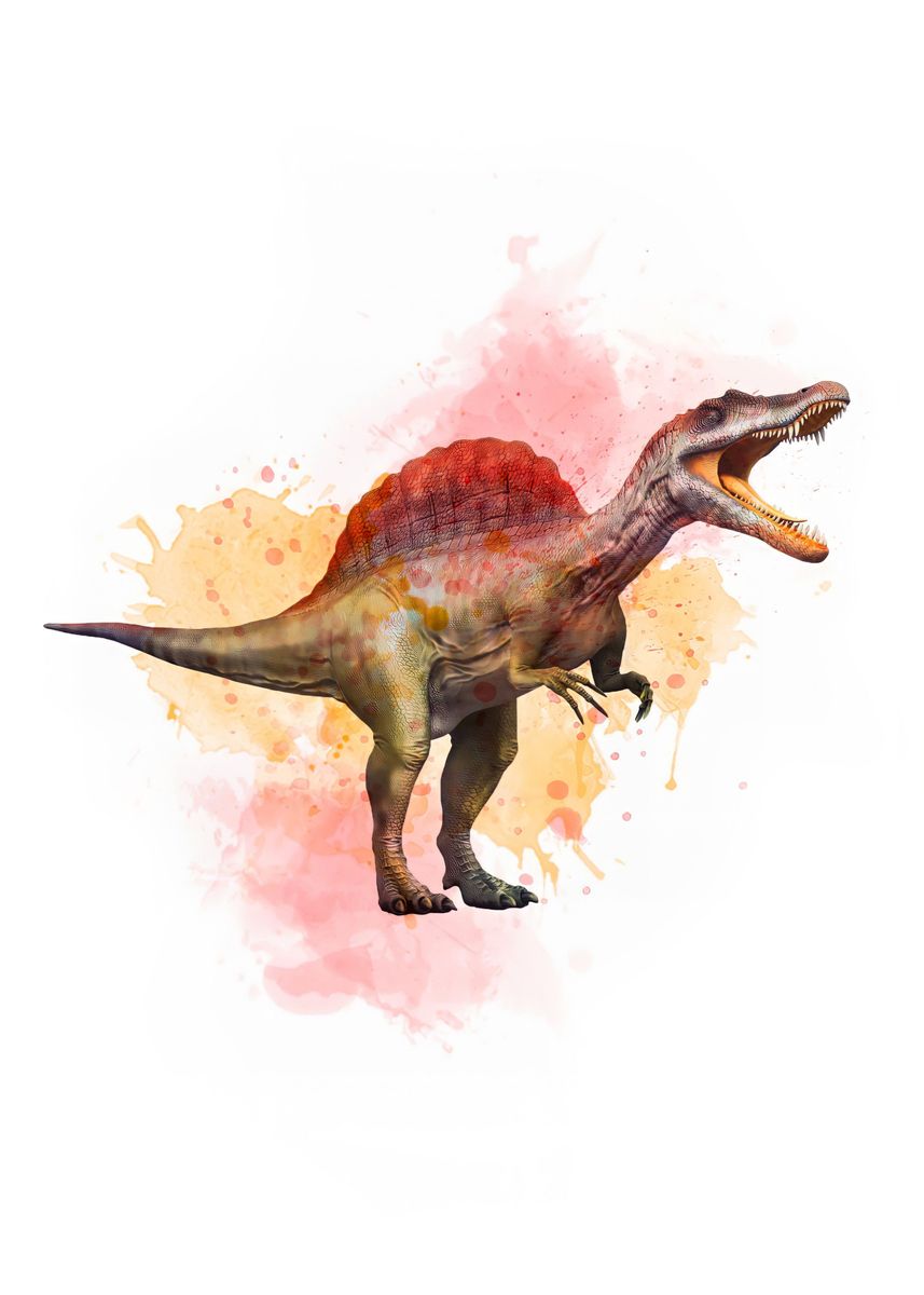 'Spinosaurus dinosaur' Poster, picture, metal print, paint by Yahya Art ...