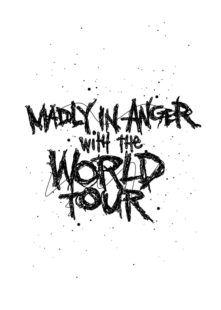 'Madly in Anger with World' Poster, picture, metal print, paint by ...