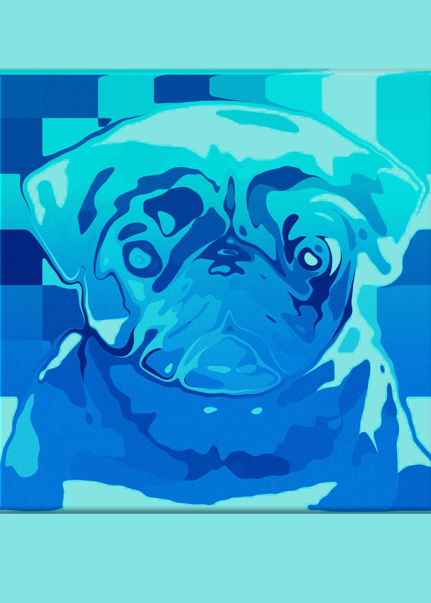 'Blue Bears' Poster, picture, metal print, paint by Andrea Guenther ...