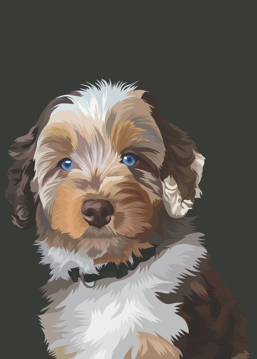 'Little Lion Dog' Poster, picture, metal print, paint by Human Shadow ...