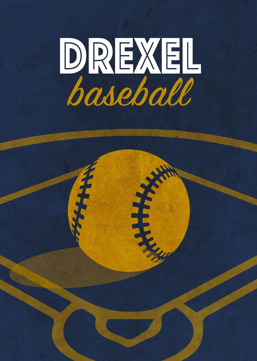 'Drexel College Baseball' Poster, picture, metal print, paint by Design ...