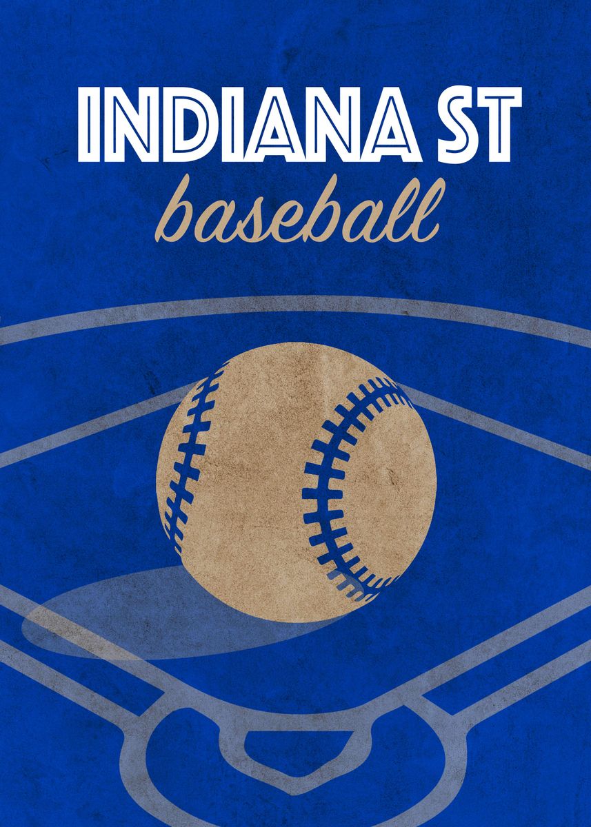 'Indiana State Baseball' Poster by Design Turnpike | Displate
