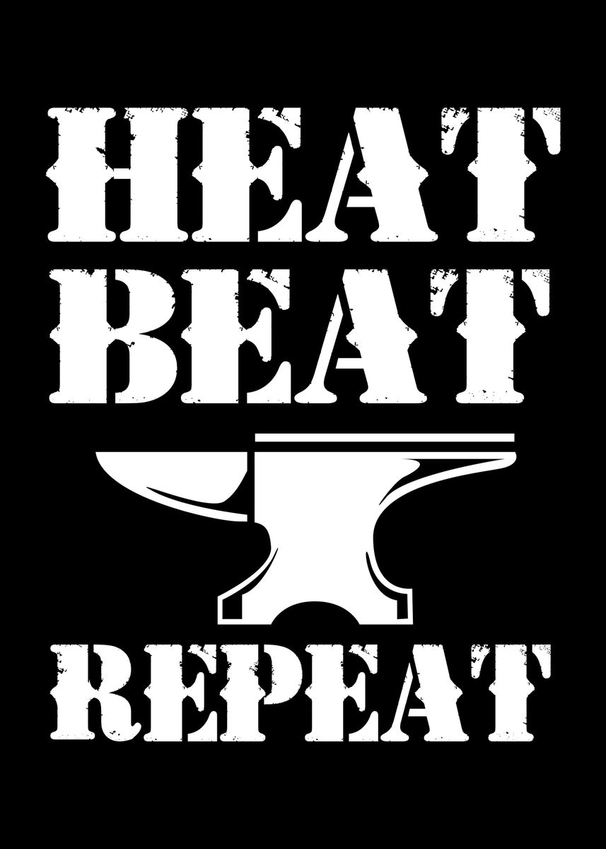 'Blacksmith Heat Beat' Poster, picture, metal print, paint by ...