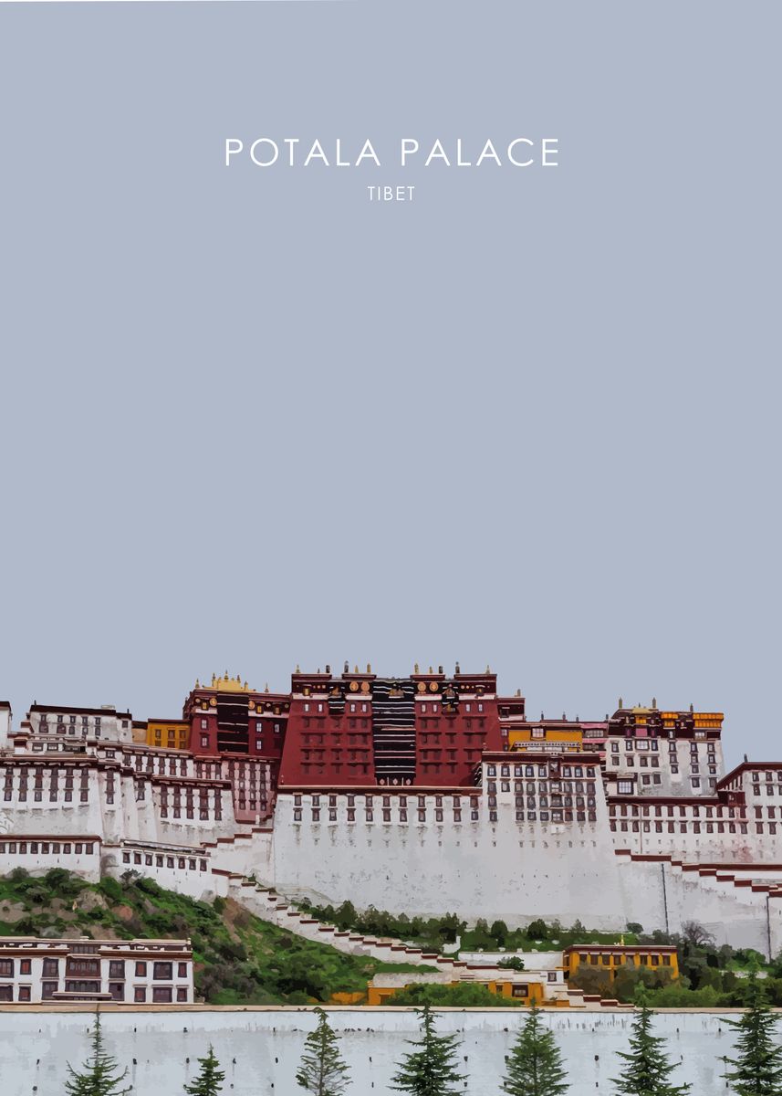 'Potala Palace Tibet' Poster by Alo | Displate