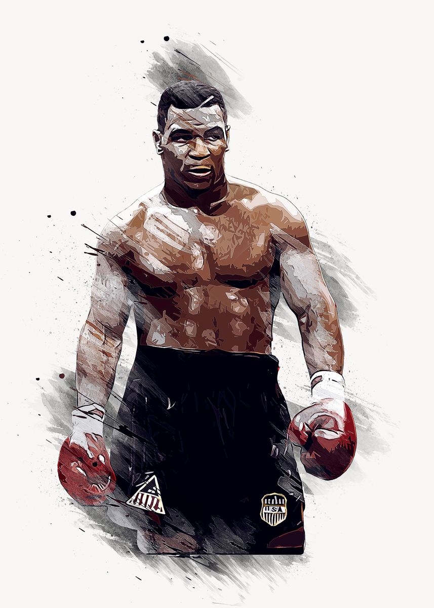 'Mike Tyson' Poster, picture, metal print, paint by Mobilunik | Displate