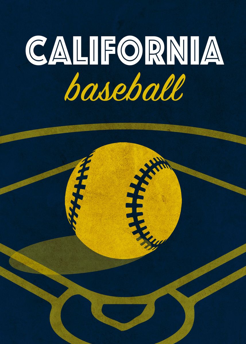 'California Baseball Team' Poster, picture, metal print, paint by ...