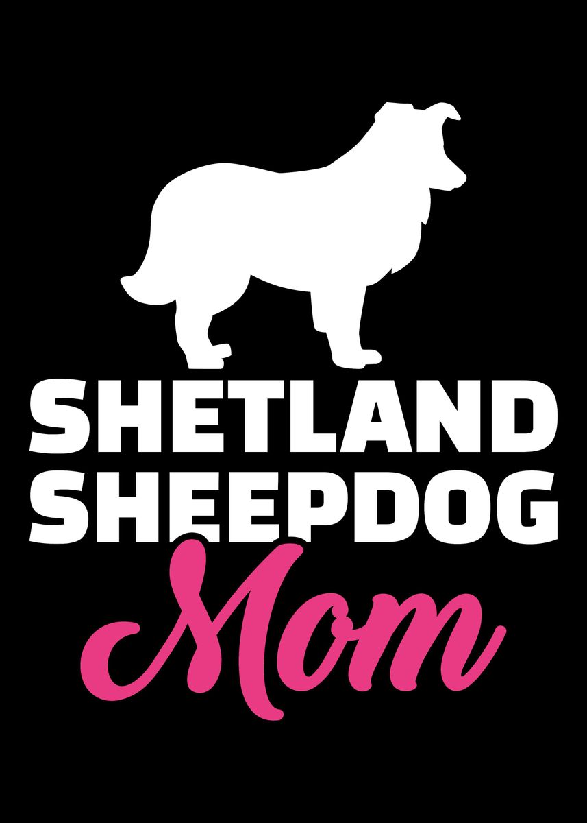 'Shetland Sheepdog' Poster, picture, metal print, paint by Designzz ...