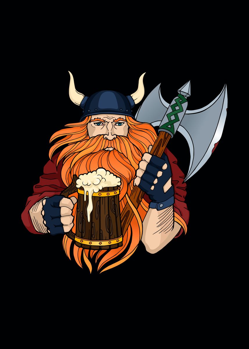 'Beer Vintage' Poster by Anime Manga | Displate