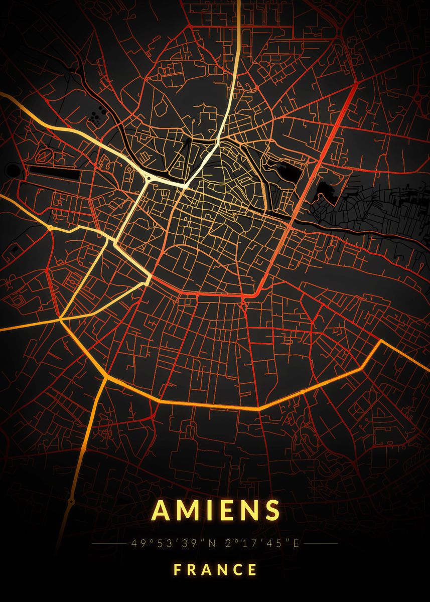 'Amiens' Poster by Jerhus | Displate