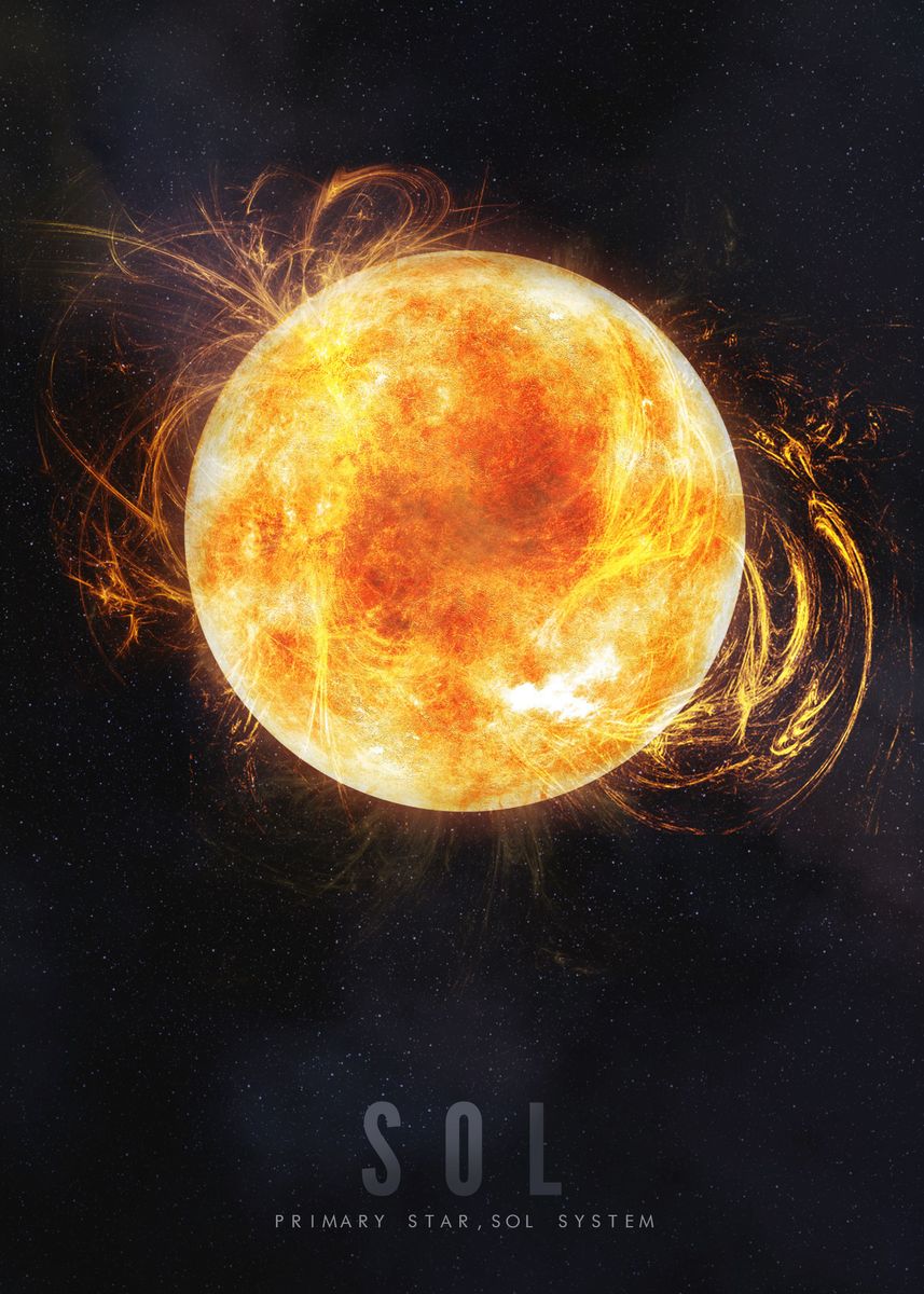 'Sol' Poster, picture, metal print, paint by Rykker o7 | Displate