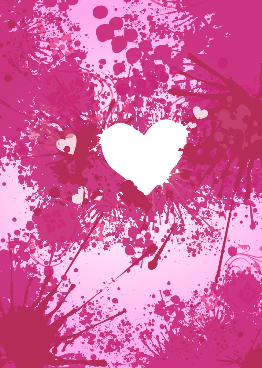 'Abstract Heart' Poster by BestPrints | Displate